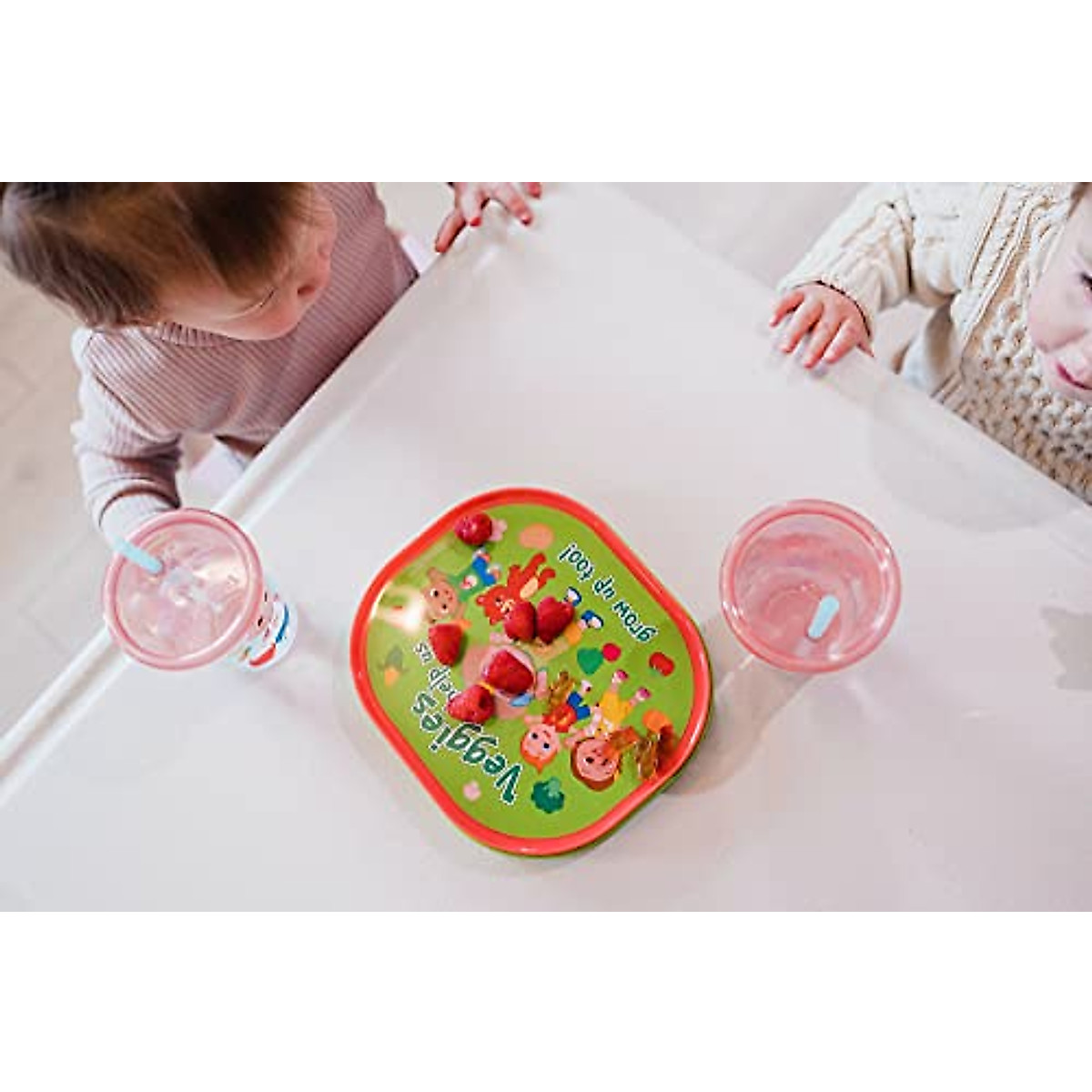 Take & Toss CoComelon Toddler Straw Sippy Cups — Toddler Cups with Lid and Removable Straw — Baby Essentials — 10 Oz — 8 Count