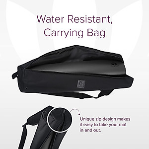 Premium Clever Yoga Mat - Extra Safe Non Slip Yoga Mat Suitable For All Yoga Types - Workout Mat For Home Or On The Go - Includes Our Perfect Fit Mat Bag - Gray