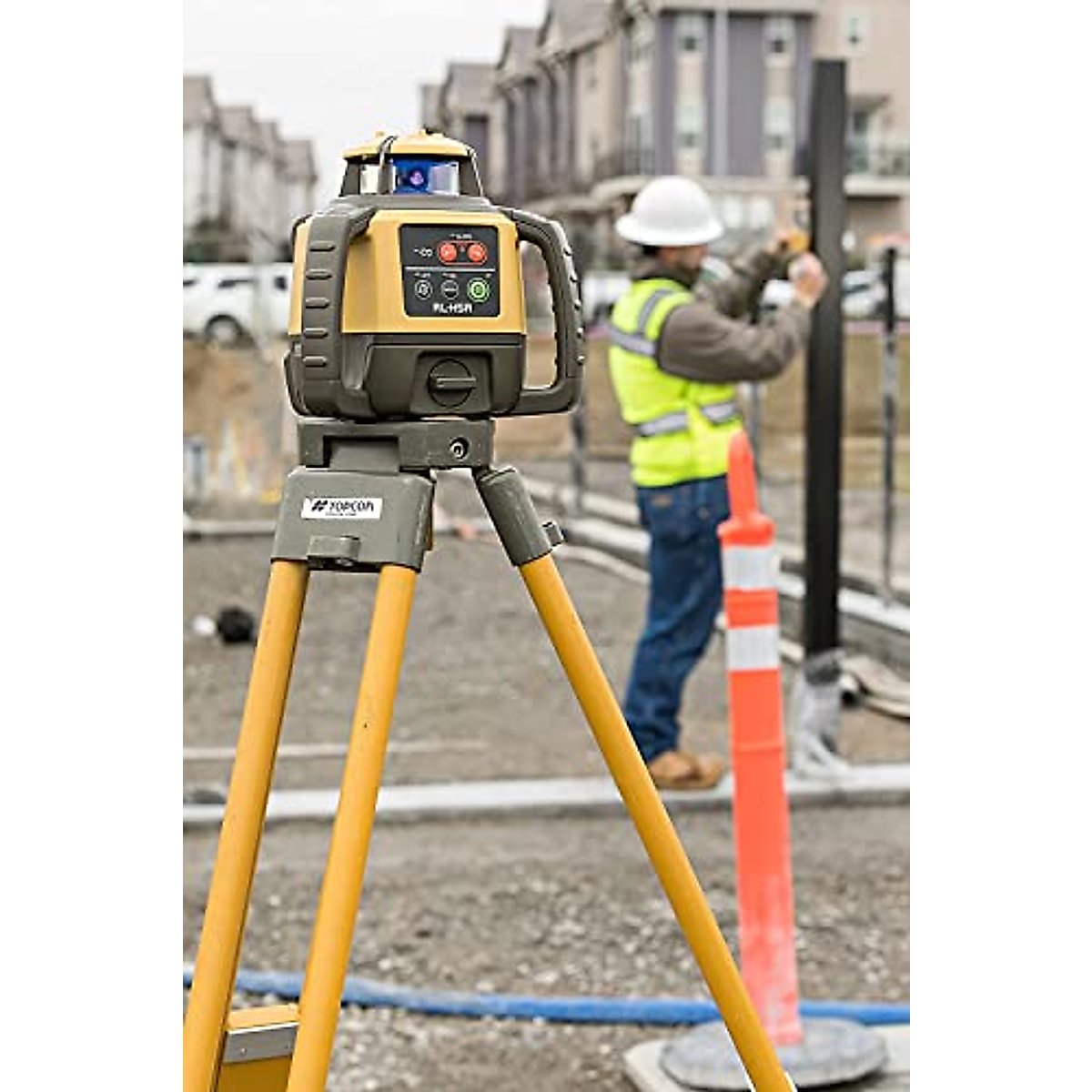 Topcon RL-H5A Self Leveling Horizontal Rotary Laser with Bonus EDEN Field Book, IP66 Rating Drop, Dust, Water Resistant, 800m Construction Laser, Includes LS-80L Receiver, Detector Holder, Soft Case