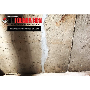 RadonSeal Concrete Foundation Crack Repair Kit (10 ft) - The Homeowner's Solution to Fixing Basement Wall Cracks Like The Pros!
