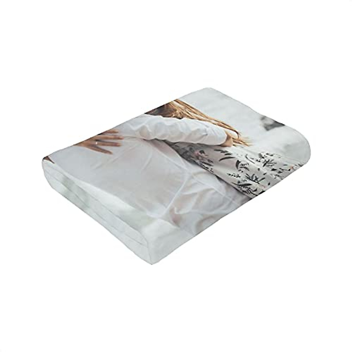 Custom Blanket with Words Picture Collage Customized Blankets, Birthday Souvenir Gifts Personalized Throw Blanket for Father, Mom, Kids, Dogs, Friends or Lover, 1 Photo Collage, 50" x 40"