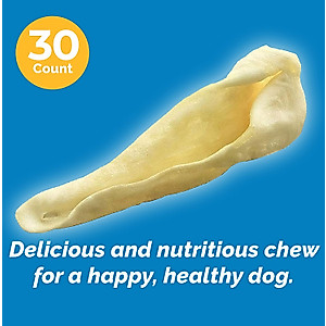 123 Treats - Lamb Ear Dog Chews (30 Count) - from All Natural Free Range Lambs - Quality Ears for Dogs