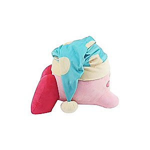 Kirby Sleep 12" Mega Plush - Cute Plushies, Big Plush & Soft Pillow Kirby Gifts for Kids & Adults! Kirby Plushes Available Include Whip Kirby, Kirby Sleep, Fighter Kirby, and Link Kirby Sword.