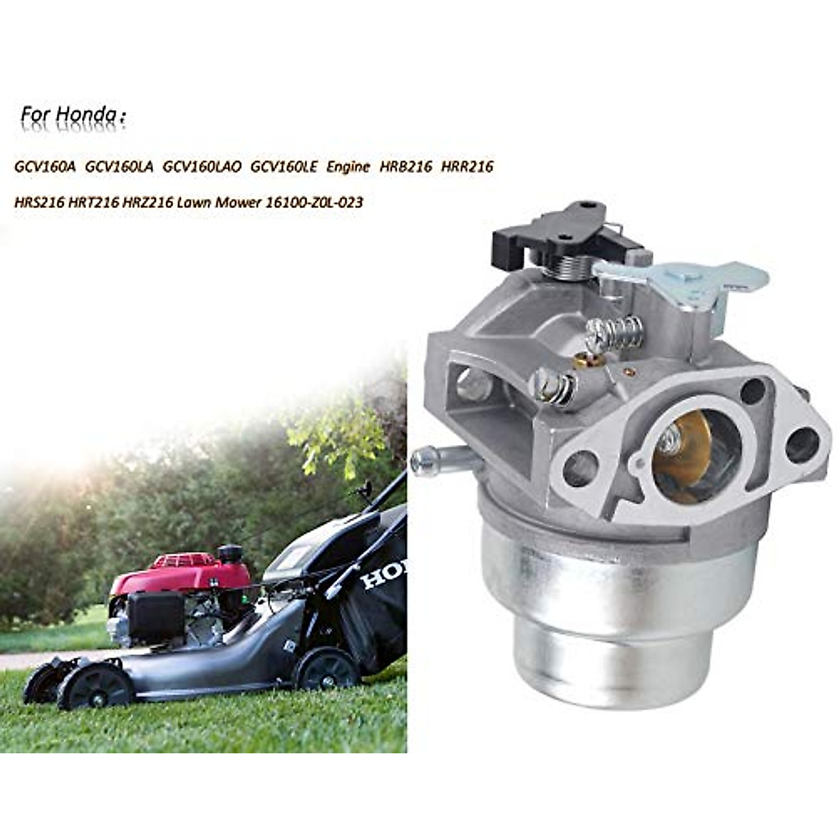 New GCV160 Carburetor carb for Honda HRT216 HRR216 GCV160a HRS216 Engine Replace 16100-Z0L-023-  lawn mower carburetor for Honda GCV160
