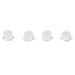 Game Controller Buttons Replacement Kit, Practical Concave and Convex Design D Pad Replacements Kits Comfortable Reduce Thumb Fatigue for Game Controller (Silver)