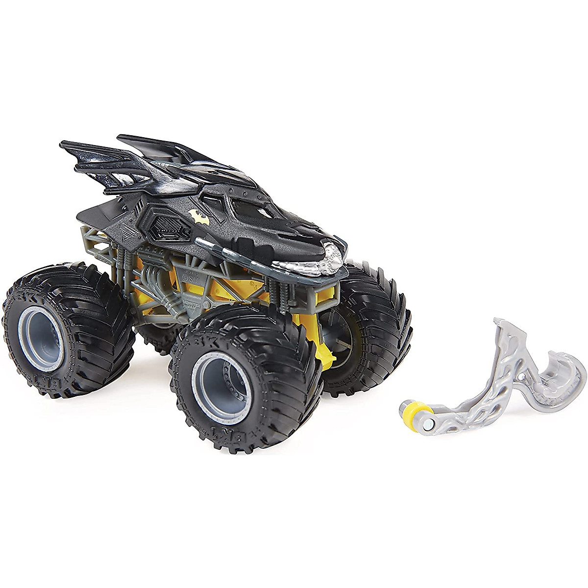 Monster Jam 2021 Spin Master 1:64 Diecast Monster Truck with Wheelie Bar: Heroes and Villains Batman