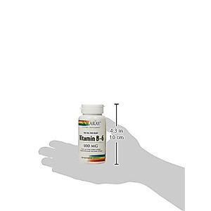 Solaray B 6 Two Stage Timed Release, 100mg, 60 Count