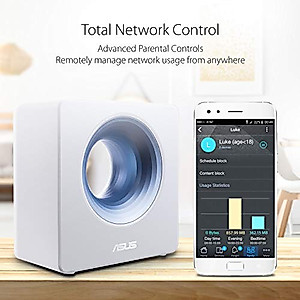 ASUS AC2600 WiFi Router (Blue Cave) - Dual Band Gigabit Wireless Router, Featuring Intel WiFi Technology, Works with Alexa, AiMesh Compatible, Included Lifetime Internet Security , White
