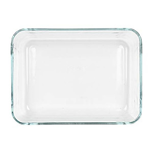 Pyrex (2 7210 Glass Dishes & (2) 7210-PC Cadet Blue Lids