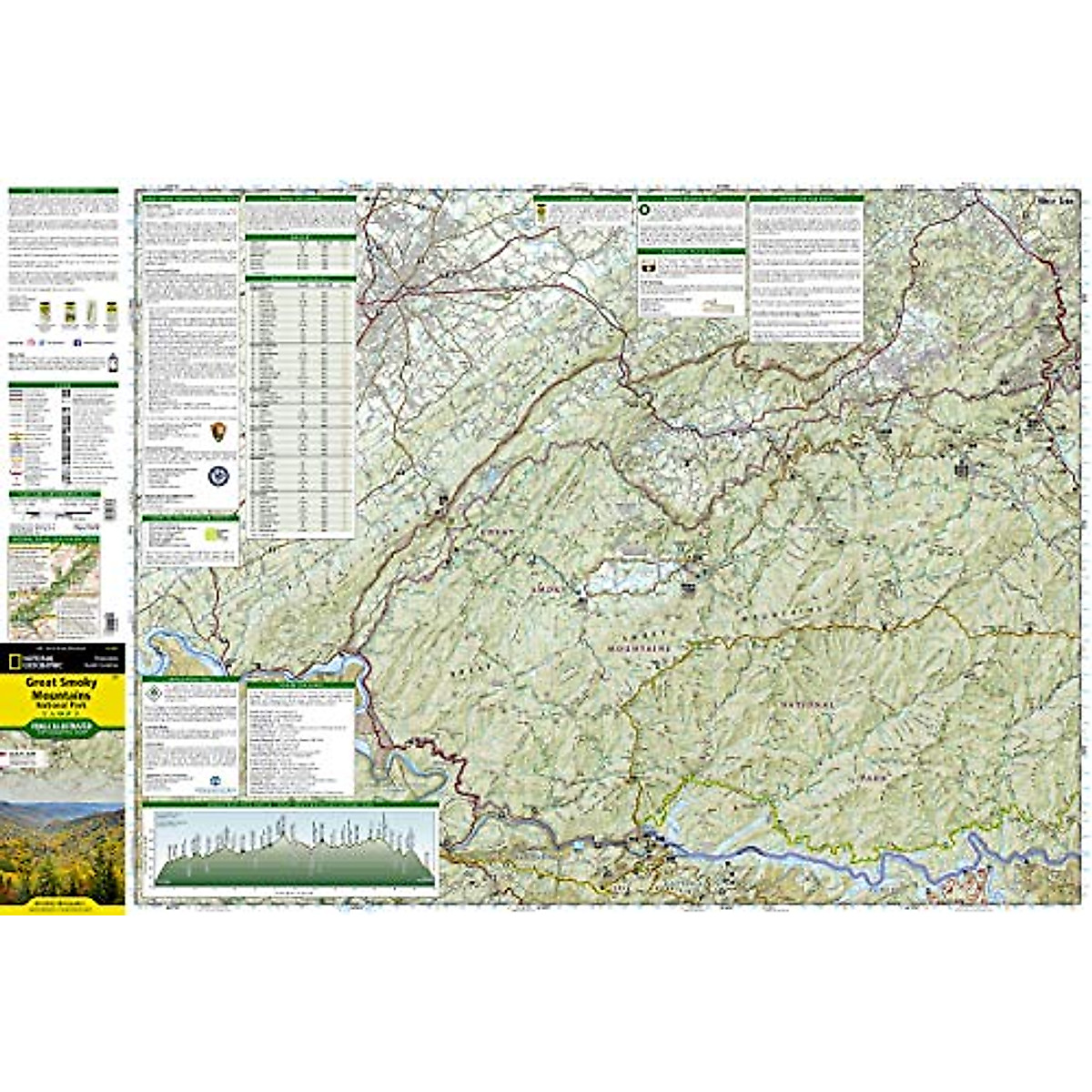 Great Smoky Mountains National Park Map (National Geographic Trails Illustrated Map, 229)
