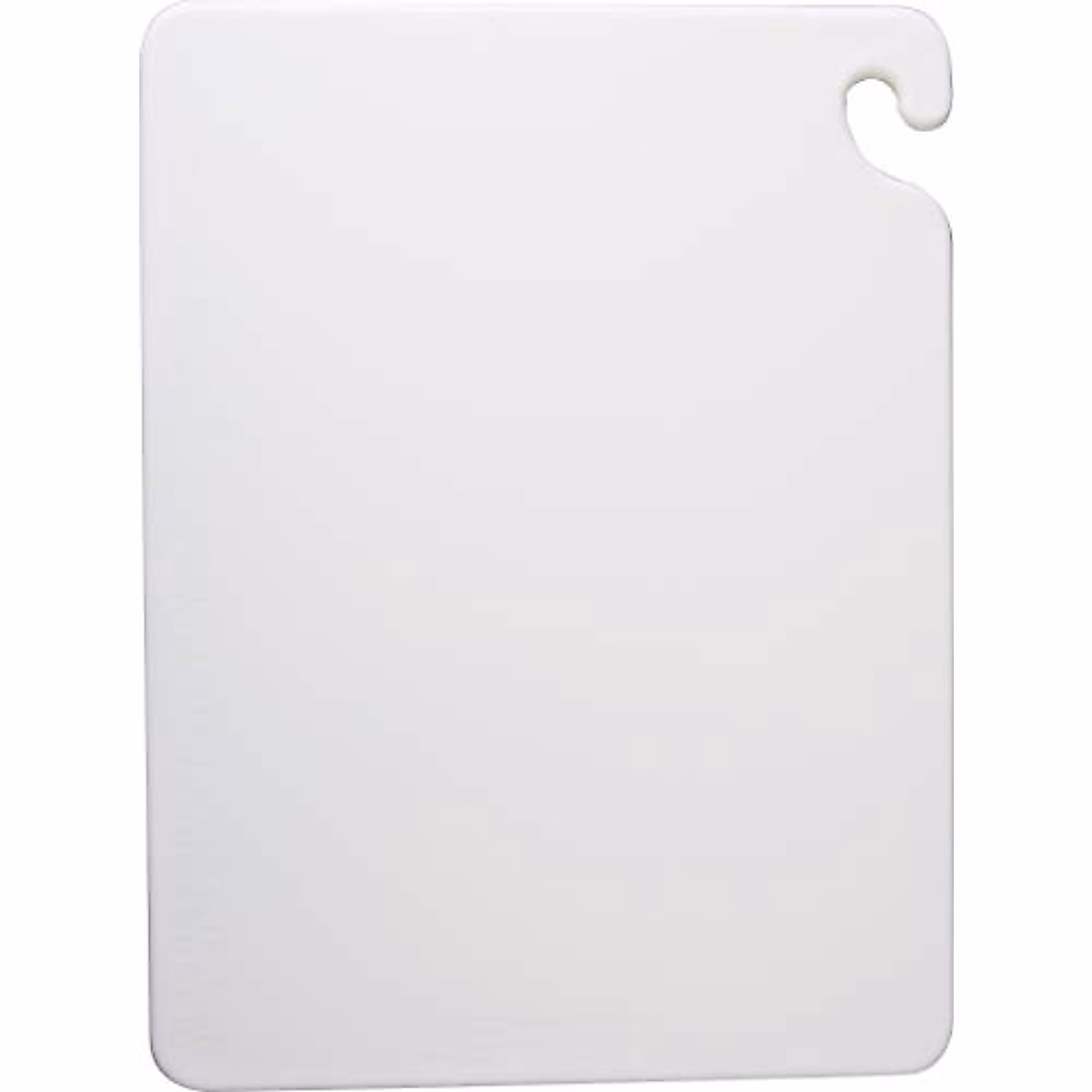 San Jamar CB101212WH Cut-N-Carry Co-Polymer Cutting Board, 12" Length x 10" Width x 1/2" Thick, White