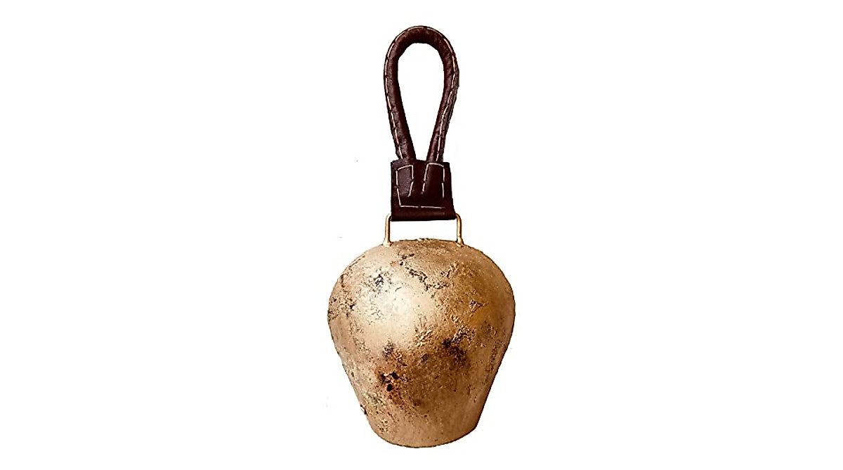 Rustic Giant Cow Bell - Handmade Vintage Swiss Style Decor