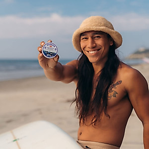 Badger Biodegradable Reef Safe Sunscreen, SPF 50 Mineral Sunscreen, 98% Organic Sunscreen Ingredients, Unscented, Water Resistant Adventure Sport Sun Cream, Travel Size Sunscreen 2.4 oz Tin