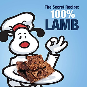 ValueBull Lamb Lung Wafers for Dogs, Premium 4 lb - All Natural Treat, Soft & Chewy, Single Ingredient