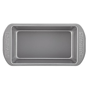 Farberware Nonstick Bakeware 9-Inch x 5-Inch Loaf Pan, Gray -