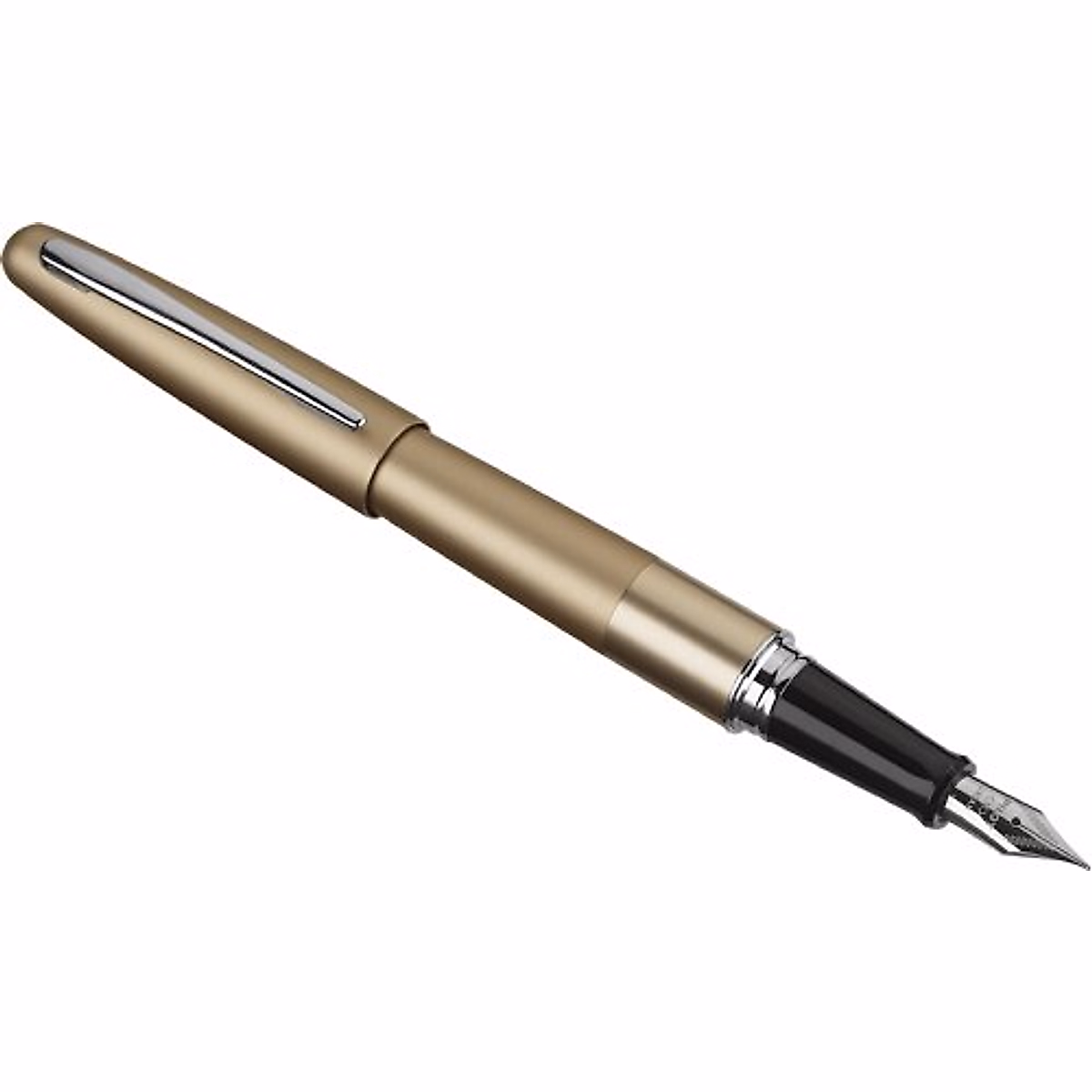 Pilot Metropolitan Collection Fountain Pen, Gold Barrel, Classic Design, Medium Nib, Medium Nib, Black Ink (91119)