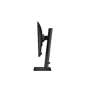 SAMSUNG S60UA Series 24-Inch WQHD (2560x1440) Computer Monitor, 75Hz, IPS Panel, USB-C, HDR10 (1 Billion Colors), Height Adjustable Stand, TUV-Certified Intelligent Eye Care (LS24A600UCNXGO) (Renewed)