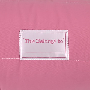 Disney Princesses Courage and Kindness Pink, Blue, and White Ariel, Tiana, Moana, Cinderella, Mulan, and Belle Toddler Nap Mat