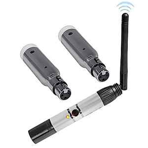 Rockville DMX-WTR Wireless DJ DMX Lighting Transmitter+2) Receivers