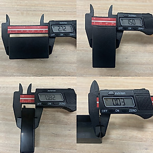 FarBoat 4Pcs Humbucker Guitar Pickup Cover Plastic Guitar Parts (Black)