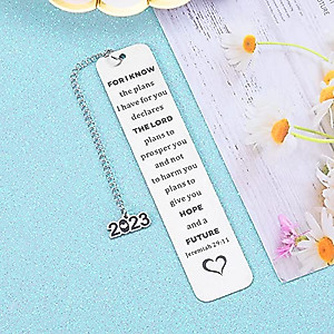 Inspirational Religious Gifts for Women Men Birthday Graduation Gifts for Her Him End of Year Student Gifts from Teacher Christian Gifts for Women Men Class of 2023 Graduates Gift Bookmark for Him Her