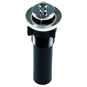 JR Products 95255 Sink Strainer with Pop-Up Stopper - Chrome 1-1/4 Inch x 5 Inch