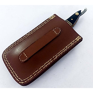 Damascus Steel Straight edge Razor Barber Salon Shaving wet shave real leather sheath for men SM151