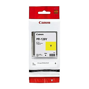 Canon PFI-120Y Pigment Yellow Ink Tank 130ml in Retail Packaging