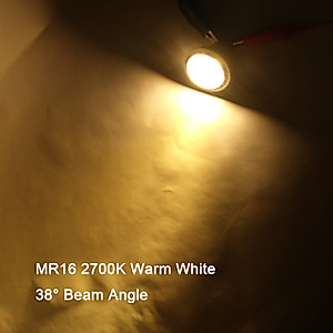 ALIDE MR16 Led Bulbs 5W Replace 20W 35W Halogen Equivalent,2700K Soft Warm White,12V Low Voltage MR16 GU5.3 Bulb Spotlights for Outdoor Landscape Flood Track Lighting,Not Dimmable,450lm,38 Deg,6 Pack