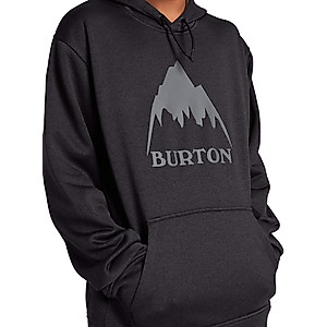 Burton Mens Oak Pullover, True Black Heather New, Large