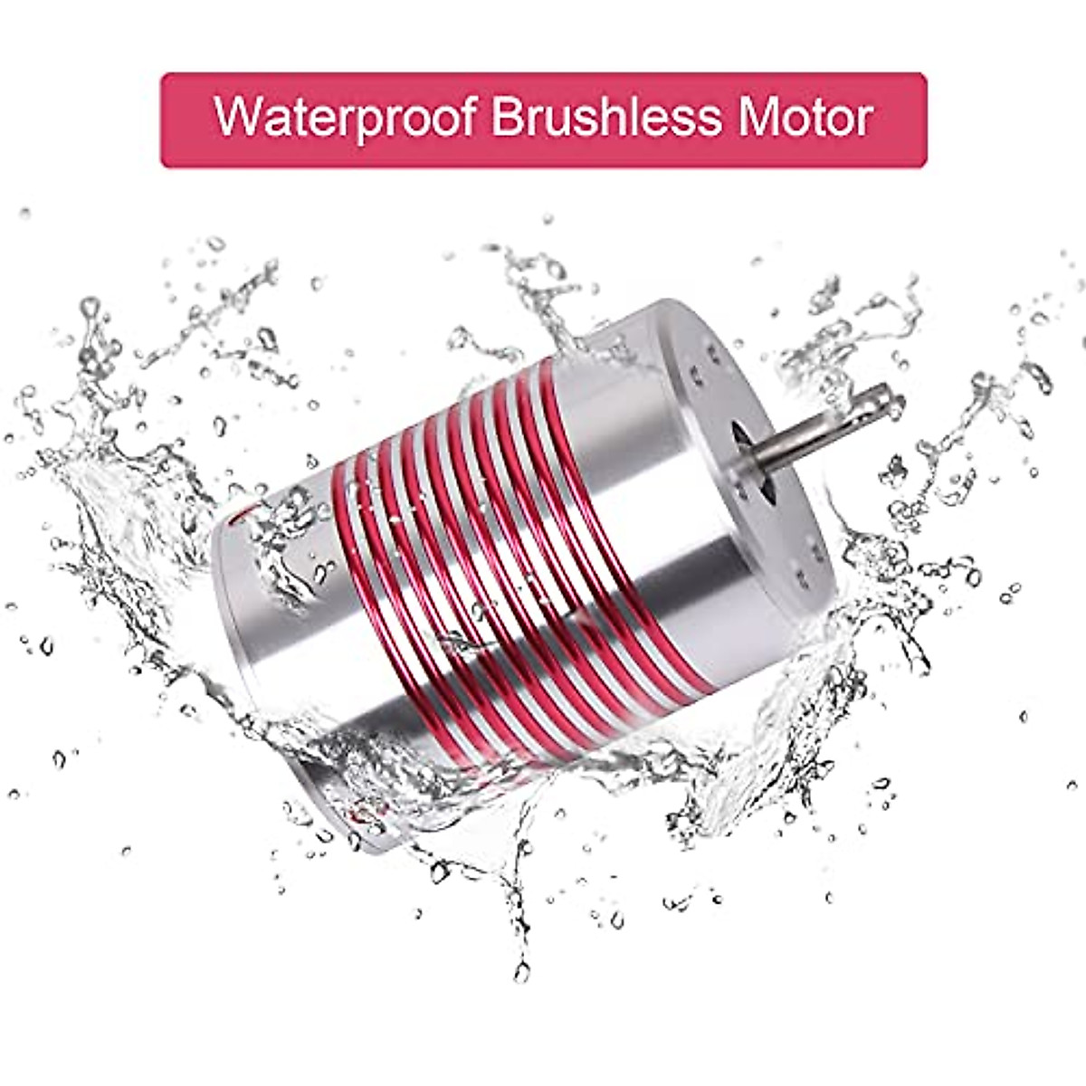 540 Brushless Motor 1/10 3650 5900KV 3.175mm Shaft Waterproof Brushless Motor for 1:10 Scale RC On-Road Car