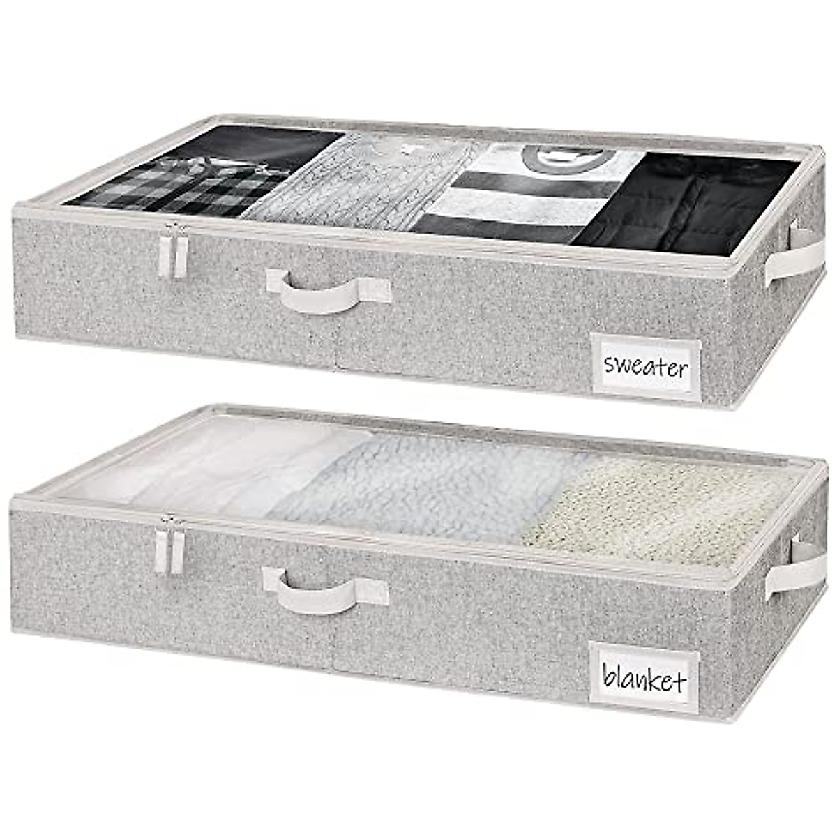 StorageWorks Underbed Storage Box and 55L Closet Storage Organizer