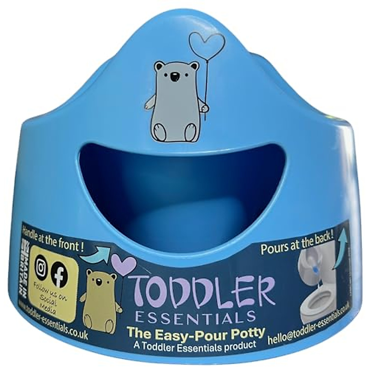 Pourty Easy-to-Pour Potty, Blue