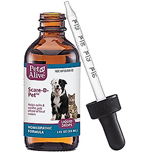 PetAlive Scare-D-Pet for Fear of Loud Noises in Dogs and Cats, 59 mL