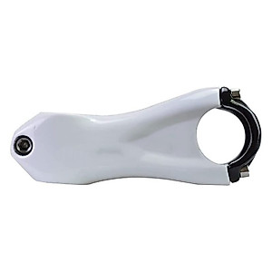ZECHAO Carbon Fiber Mountain Bike Stem,10 Degree Handlebar Clamp 31.8mm Carbon Stem Road Bike Stem Cycling 80/90/100/110/120mm Bike Stem (Color : White, Size : 90mm)