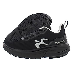 Gravity Defyer Men's GDEFY HybridEx Running Shoes 11.5 M US - Hybrid VersoShock Performance Long Distance Running Shoes Black, Silver