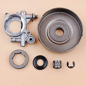 Replacement Parts, Clutch Drum Oil Pump Kit for Husqvarna 575xp 576xp 570 Chainsaw 3/8x7T 537036205