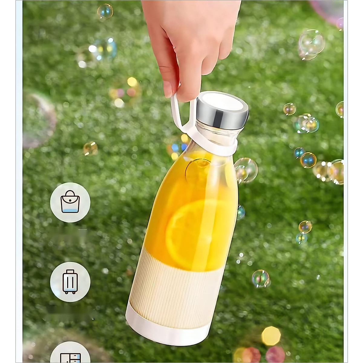 blender portable,fresh juice blender,personal blender (350ml, Deluxe Edition (pink))