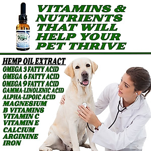 Green Planet Hemp | Free Toy | 1000MG Organic Tincture | Pet Hemp Oil for Dogs and Cats | 100% Natural and Non GMO | Offers your Pet Hip, Joint, and Muscle Support | Aids with Anxiety,Stress, and Pain