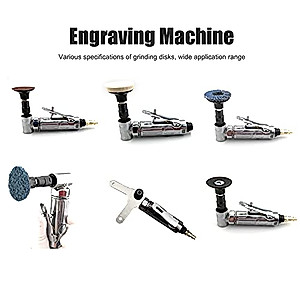 Garosa Mini Air Sander Right Angle Air Die Grinder 20000-25000rpm Pneumatic Grinding Polishing Tool Kit with Emery Disk Car Polisher Sets for Auto Body Work(European Connector)