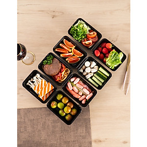 Hemind Meal Prep Container 24 oz[50 Pack ] Disposable Food Containers with Lids to go Containers for Food, Freezer & Microwave Safe BPA Free