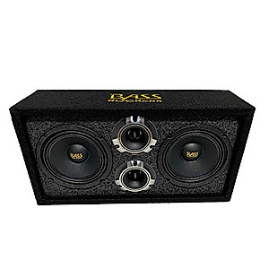 Bass Rockers 6.5" Loaded Chuchera Box with 6.5" Outdoor Home & Speakers & Tweeters 800W - Best for Car UTV, ATV, Camper, DJ, Pro Audio Use