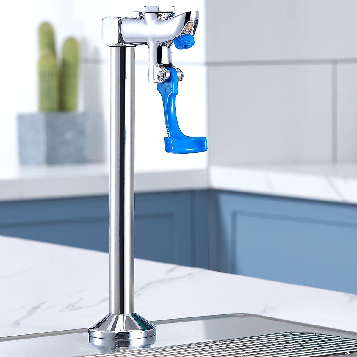 Favorpo Glass Filler 10 Inches Deck Mount Faucet Glass Filling Station Water Station for Restaurants Kitchen Bar G1/2" Male with 3 Connector Adapter Brass Structure