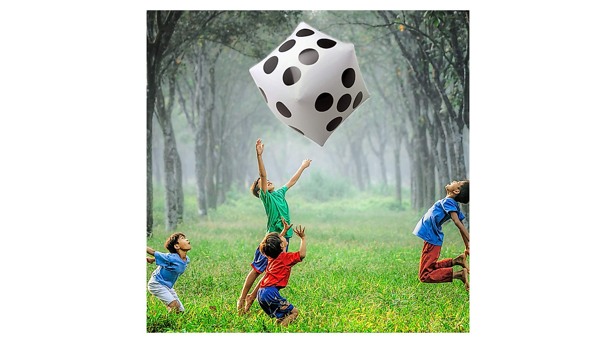 Inflatable Jumbo Dice Set for Fun Games - 20"