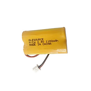 GLESOURCE (2 Pack) 2.4V 1100mAh BP2-A Dual-LITE Ni-CD Battery Pack Compatible for Exit Sign Emergency Light, CSXWREB3 HUBBEL Battery, BP2A BP2-0A 0BP2-0A
