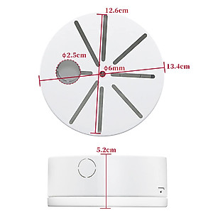 FINXRoll 2 in Pack 5.3" Camera Base Junction Outlet Box, Extension Camera Wall Bracket Adapter Base Hidden Line Camera Mount Support Ceiling Hoisting for Dome CCTV Security Cameras