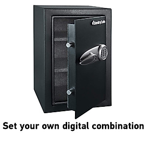 SentrySafe XX-Large Black Floor Safe with Digital Coded Keypad, Gun Safe for Handgun or Other Valuables, 2.2 Cubic Feet, T6-331