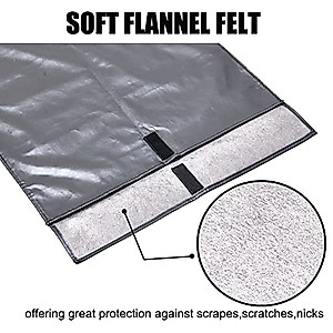 Imperius Dining Extra Thick Table Leaf Storage Bag,Table Protector for Dining Room Table,Soft Flannel Felt Backing, Water Resistant and Scratch Resistant Store Your Table Leaves Safely,52" L x 20" W