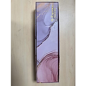 LANDOT Hair Straightener Brush Heated Straightening Brush: Negative Ion Hot Hair Brush for Smooth Frizz-Free Hair - Ceramic Flat Iron Brush - Dual Voltage Fast Heating Rose Gold