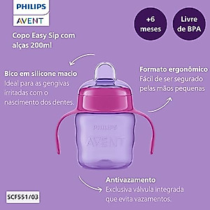 Philips Avent Classic Soft Spout Cup, 200ml (Pink/Purple)